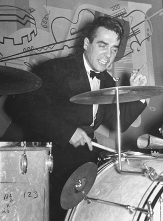 Drummer Gene Krupa Drumming Benny Goodmans Editorial Stock Photo ...