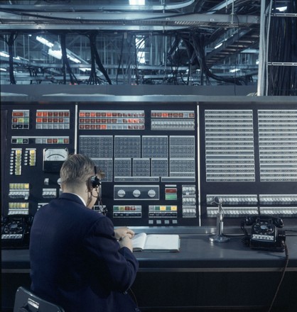 Man Works Bank Computers Semiautomatic Ground Editorial Stock Photo ...