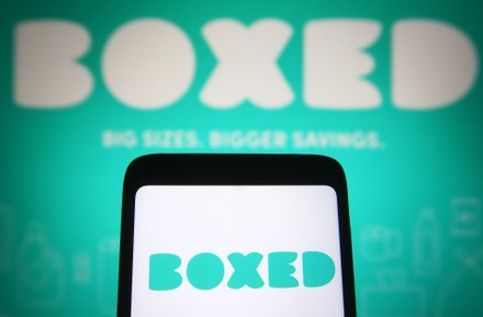 This Photo Illustration Boxed Boxed Logo Editorial Stock Photo - Stock ...