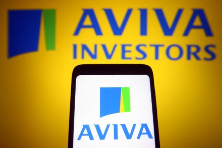 This Photo Illustration Aviva Logo British Editorial Stock Photo - Stock Image | Shutterstock