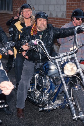 Actor Dan Haggerty Wife On Motorcycle Editorial Stock Photo - Stock ...