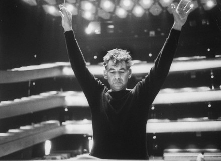 Conductor Leonard Bernstein Conducting New York Editorial Stock Photo ...