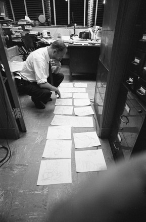 Newspaper Cartoonist Herbert L Block Washington Editorial Stock Photo ...