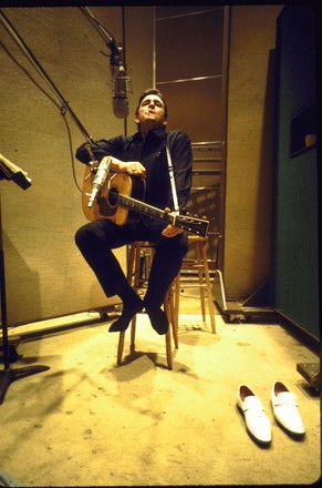Countrywestern Singer Johnny Cash Recording Studio Editorial Stock ...