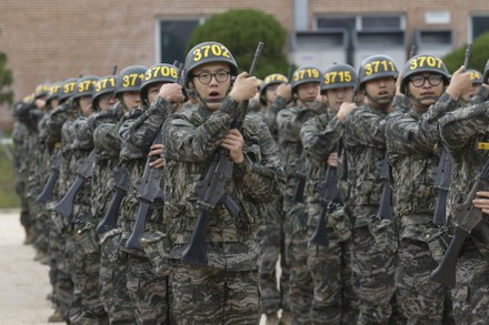 South Korean Marine Trainees Take Part Editorial Stock Photo - Stock ...