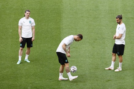 Lr Austrias Marcel Sabitzer Marko Arnautovic Editorial Stock Photo ...