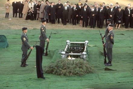 Mourners Watch Honor Guard Stands Beside Editorial Stock Photo - Stock ...