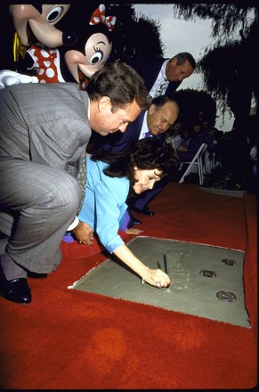 Actress Annette Funicello Signing Her Name Editorial Stock Photo ...