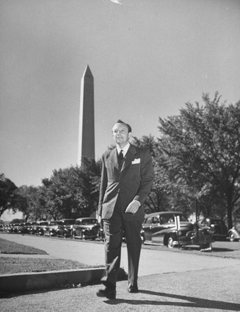 Charles Luckman Walking On Mall Front Editorial Stock Photo - Stock ...