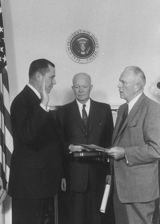Defense Secy Thomas Gates Jr L Editorial Stock Photo - Stock Image ...