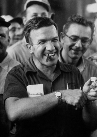 Factory Worker Kenneth Jackey Showing Off Editorial Stock Photo - Stock ...