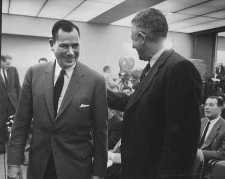 Defense Secy Thomas Gates Jr R Editorial Stock Photo - Stock Image ...