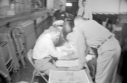 Picture Police Officers Near Table Looking Editorial Stock Photo ...