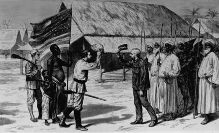 Illustration British Explorers Henry Morton Stanley Editorial Stock ...