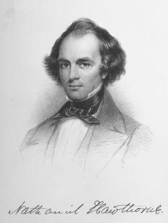 American Author Nathaniel Hawthorne 18041864 Above Editorial Stock ...