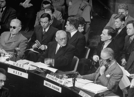 Russian Delegate Andrei Vyshinsky Fore C Editorial Stock Photo - Stock ...