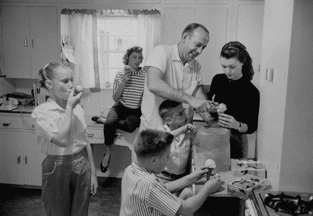 George Sutton His Family Reading Sunday Editorial Stock Photo - Stock ...