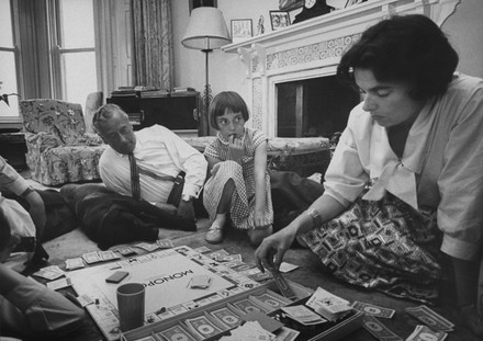 Lord Louis Mountbatten Playing Grandchildren Family Editorial Stock ...
