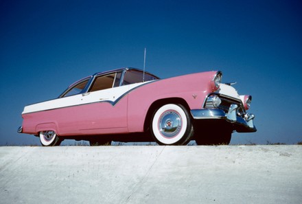 Lowangle View 1954 Ford Fairlane Automobile Editorial Stock Photo ...