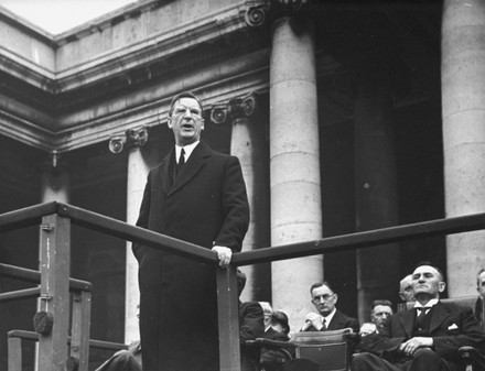 Prime Minister Eamon De Valera Addressing Editorial Stock Photo - Stock ...