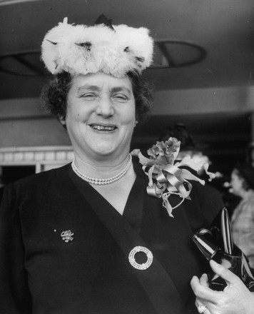 Mrs Robert Taft Brightly Smiling Editorial Stock Photo - Stock Image ...