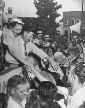 Gov Herman E Talmadge Wife Accepting Editorial Stock Photo - Stock ...