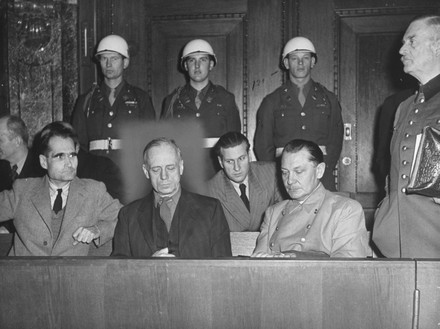 March 1945 L R Rudolph Hess Editorial Stock Photo - Stock Image ...