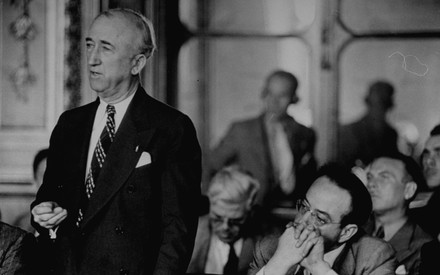 Us Delegate Benjamin V Cohen Fore Editorial Stock Photo - Stock Image ...
