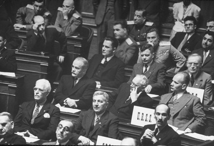 August 1946 Russian Delegates Vyacheslav M Editorial Stock Photo ...