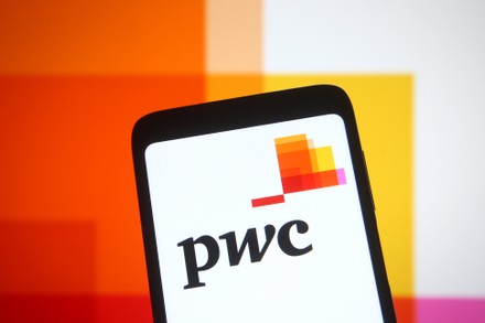 This Photo Illustration Pricewaterhousecoopers Pwc Logo Editorial Stock ...