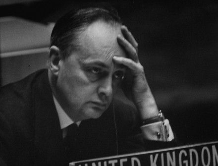 Sir Gladwyn Jebb Resting His Forehead Editorial Stock Photo - Stock ...