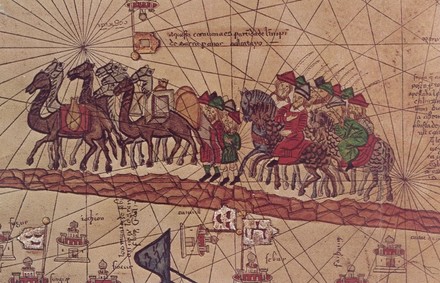 Detail 14th Century Catalan Map Which Editorial Stock Photo - Stock ...