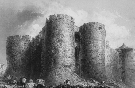 View Limerick Castle Drawing By W Editorial Stock Photo - Stock Image ...