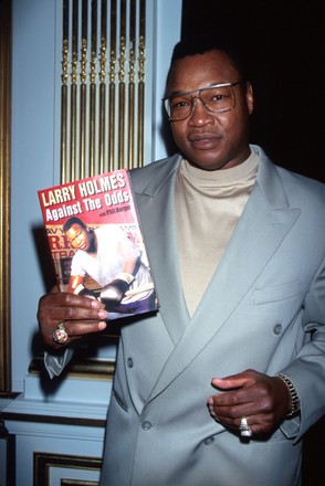 Professional Boxer Larry Holmes Holding Copy Editorial Stock Photo ...
