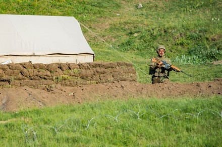 Azeri Soldier Prepares Charges His Sniper Editorial Stock Photo - Stock ...