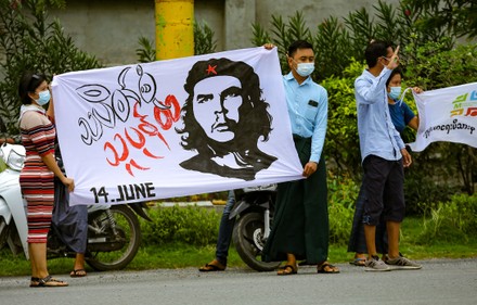 People Myanmar Protest Calling Freedom Release Editorial Stock Photo ...