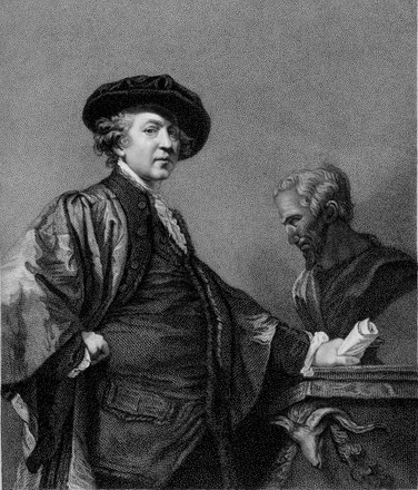 Engraving Joshua Reynolds 17231792 English Painter Editorial Stock ...