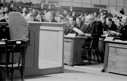 Nazi Propaganda Minister Joseph Goebbels Sitting Editorial Stock Photo ...