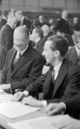 Nazi Propaganda Minister Joseph Goebbels Sitting Editorial Stock Photo ...