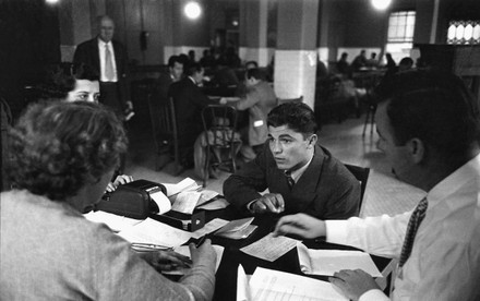 Immigration Officials Interview Young Man Ellis Editorial Stock Photo ...