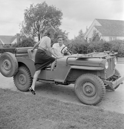 Teenage Girl Getting Into Jeep While Editorial Stock Photo - Stock ...