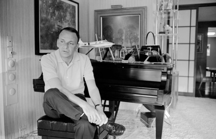 Singer Frank Sinatra Sitting On Piano Editorial Stock Photo - Stock ...