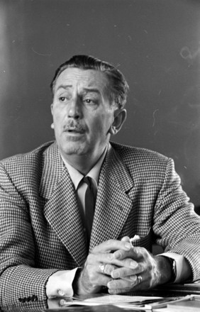 Producer Walt Disney Suit Sitting Table Editorial Stock Photo - Stock ...