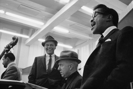 Frank Sinatra Smiling While Sammy Davis Editorial Stock Photo - Stock ...