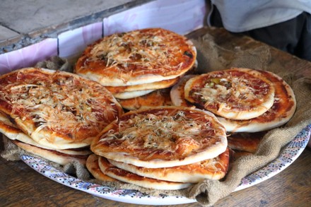 Palestinian Bakers Make Bread Food Using Editorial Stock Photo - Stock ...