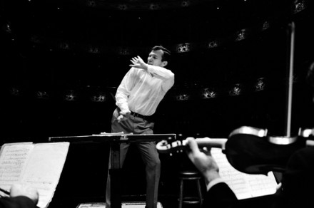 Picture French Conductor George Pretre Conducting Editorial Stock Photo ...