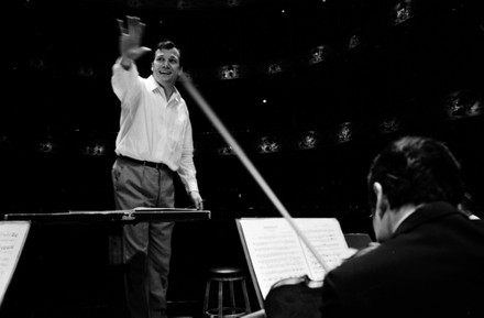 Picture French Conductor George Pretre Conducting Editorial Stock Photo ...