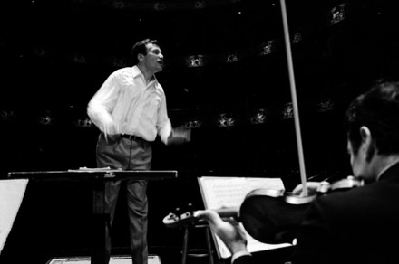 Picture French Conductor George Pretre Conducting Editorial Stock Photo ...