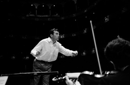 Picture French Conductor George Pretre Conducting Editorial Stock Photo ...