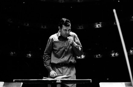 Picture French Conductor George Pretre Conducting Editorial Stock Photo ...